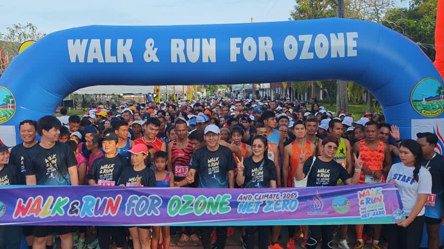 นักวิ่งนับพัน ร่วมกรรม "Walk & Run for Ozone and Climate 2065 Net zero" วิ่งรักษ์โลก - Thai Pack ...